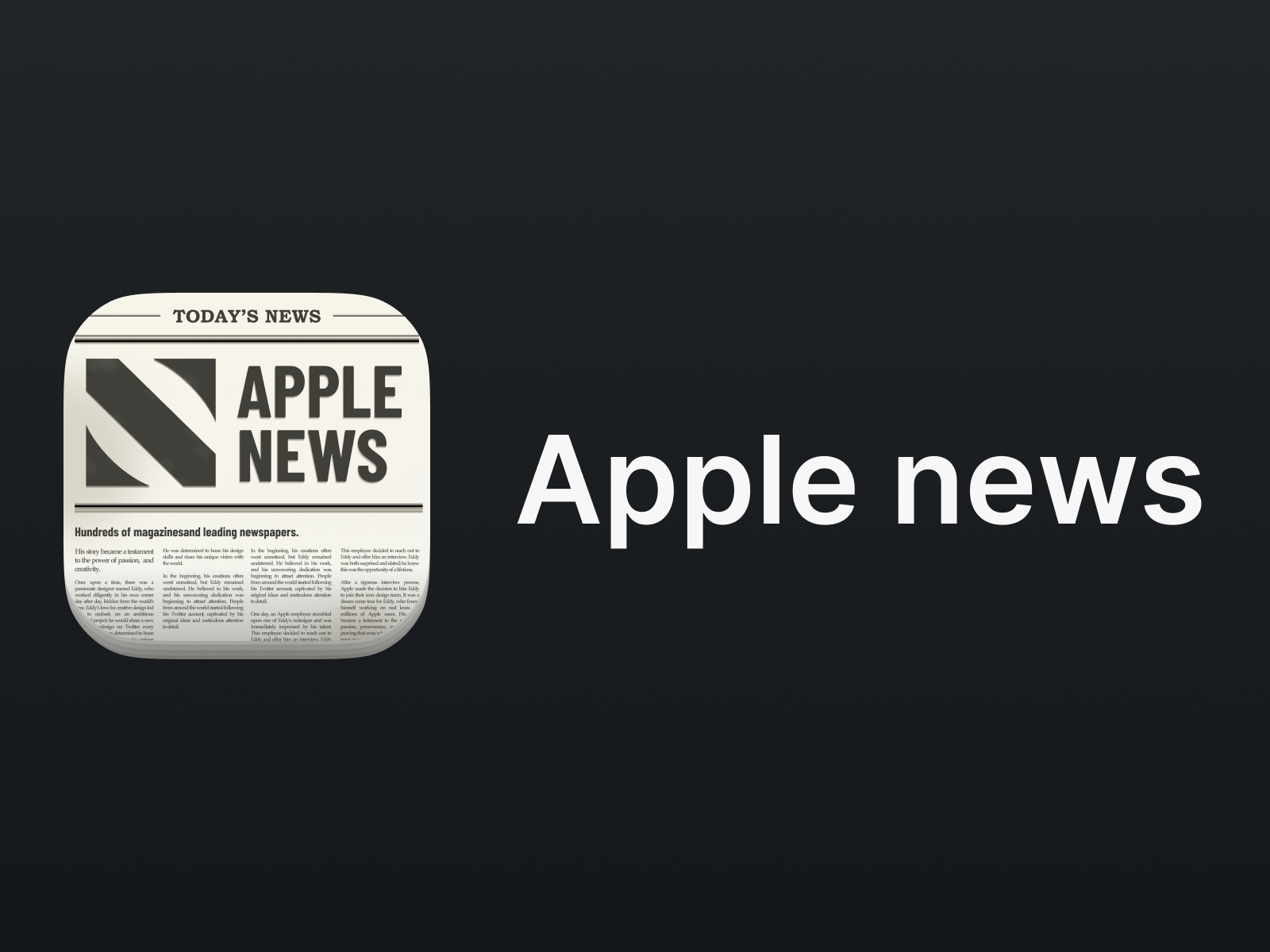 Apple News App Icon Redesign Concept 36 By Eddy On Dribbble apple-news-app-icon-redesign-concept-36-by-eddy-on-dribbble