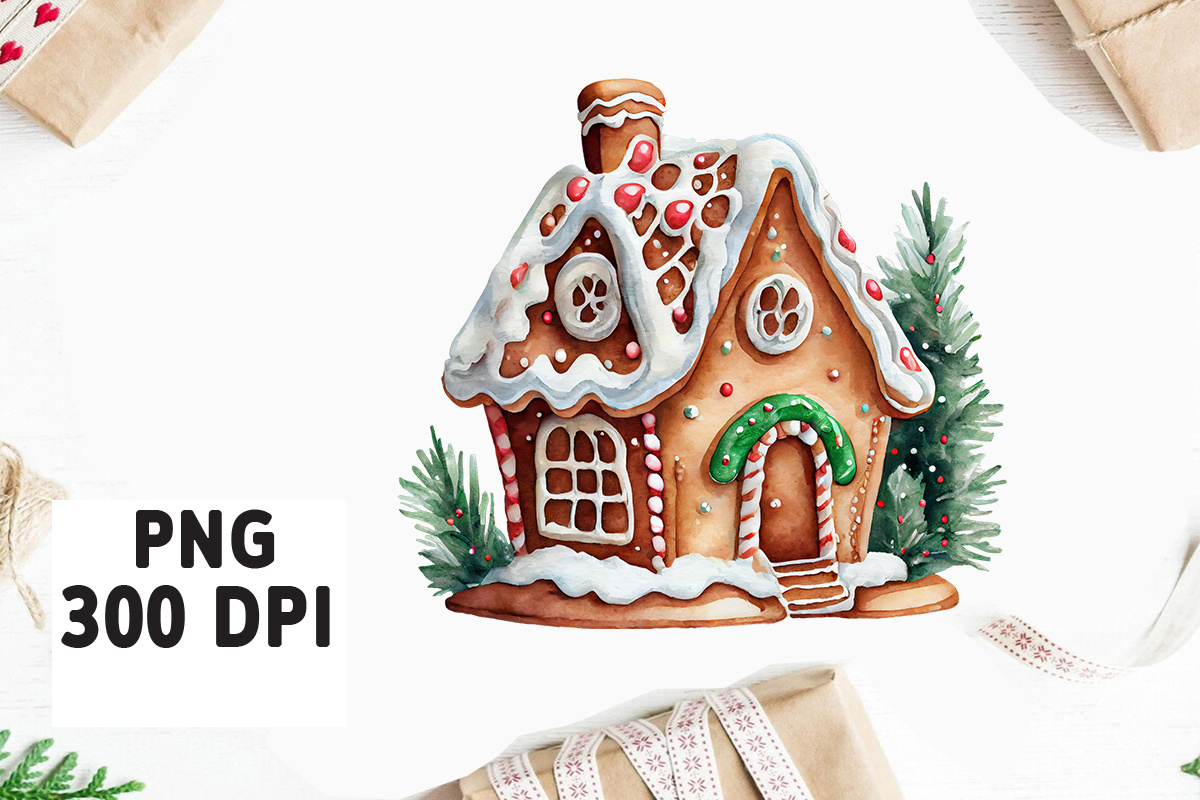 Christmas Gingerbread House Clipart PNG by Maidul Islam Nahid on Dribbble
