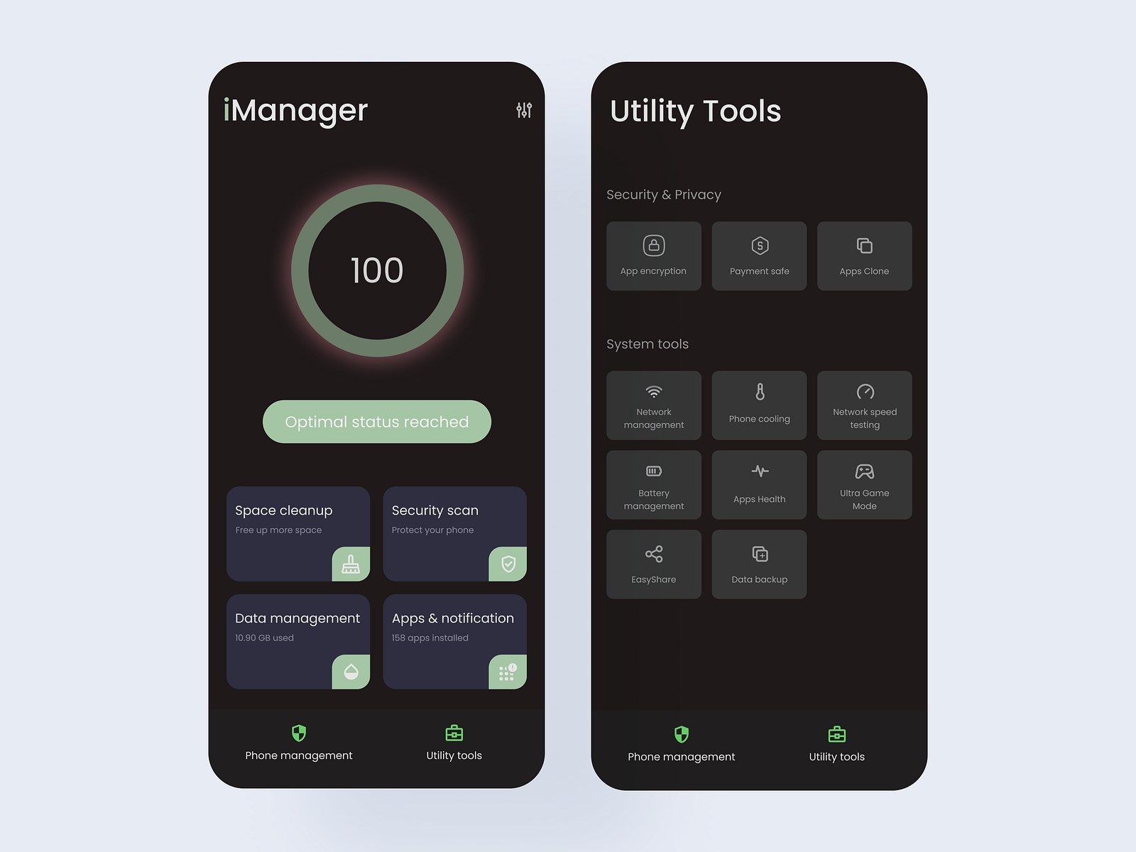 iManager App UI by Munim Hassan on Dribbble