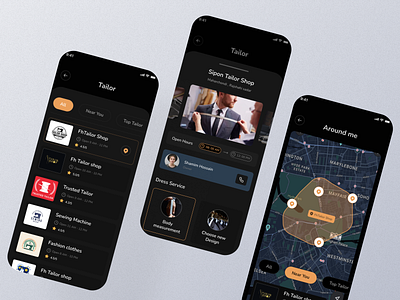 SpTailor-Tailor, location page UI Design by MD shamim Hossain on Dribbble