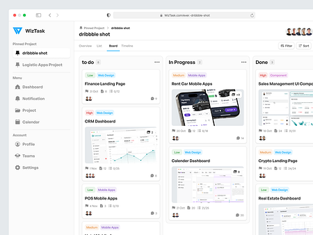 UI Component - Task Management by Bayu Sasmita🍃 for Caraka on Dribbble