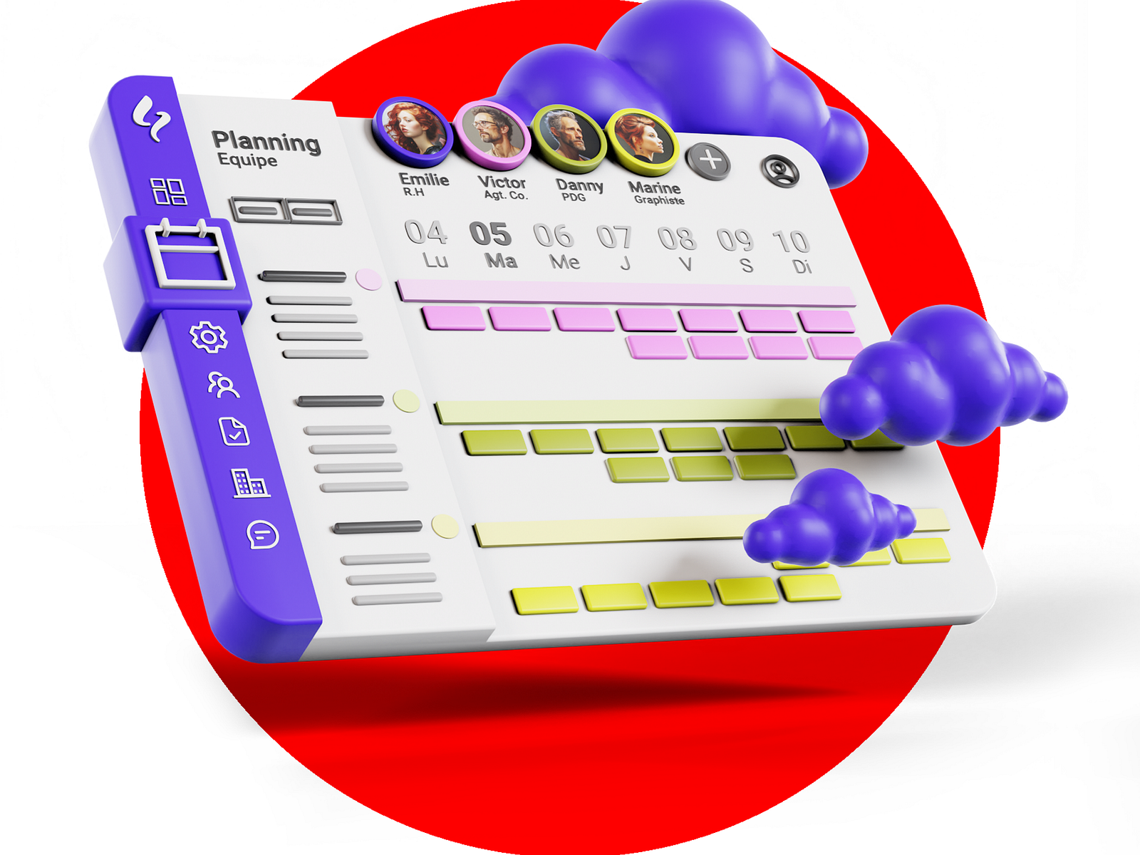 3D Schedule - Sivan by ok3d on Dribbble