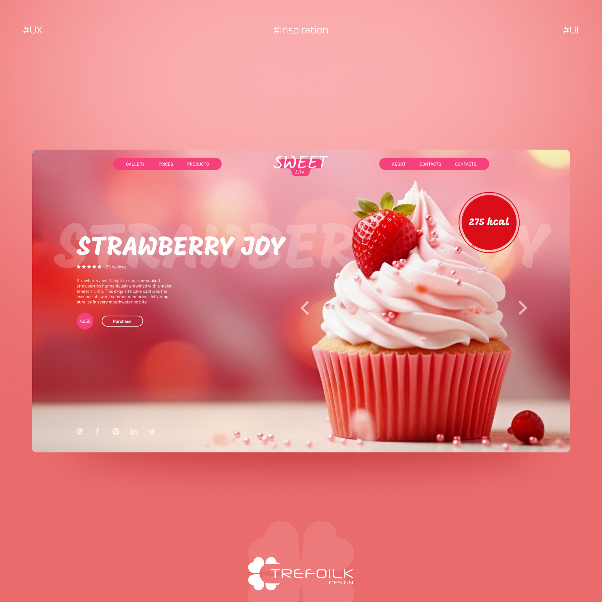 Pancakes shop UI concept by Katerina on Dribbble