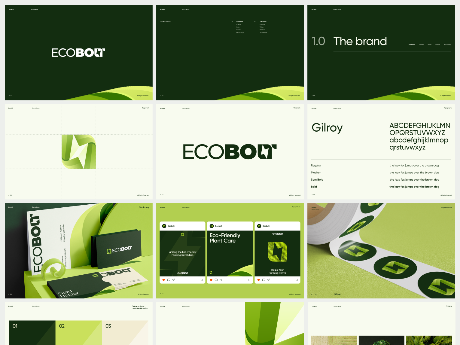 Ecobolt - Branding Guideline For Agrotech by azharfani for Keitoto on Dribbble
