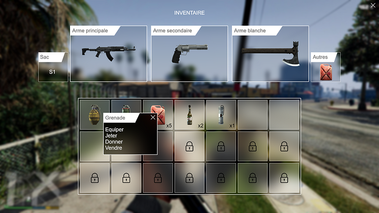 Gta5 RP Inventory by ZenyoX on Dribbble