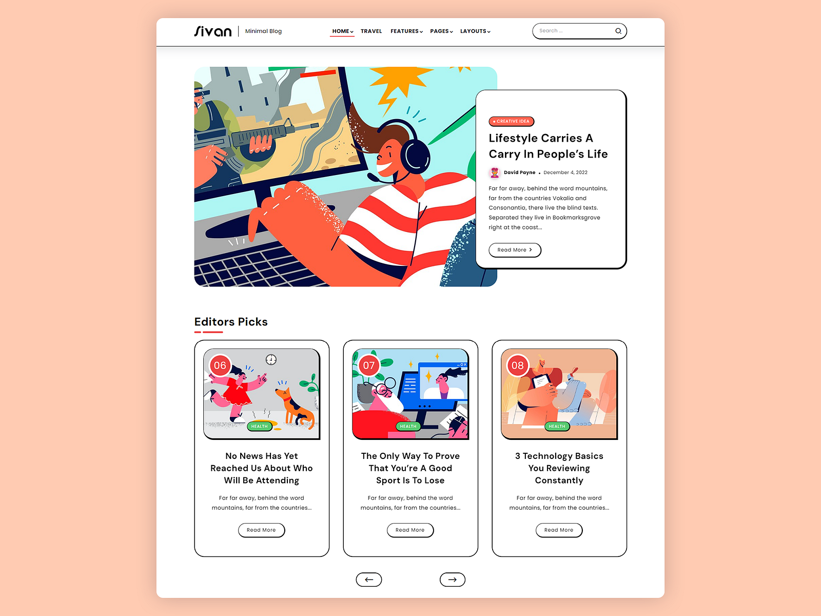 Sivan | Blog & Magazine WordPress Theme by Rivax Studio on Dribbble