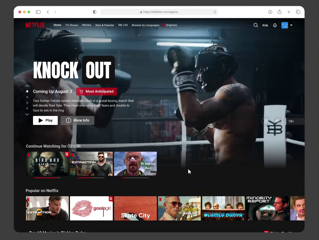 Netflix Web UI Interaction of New Features by ozgurux on Dribbble