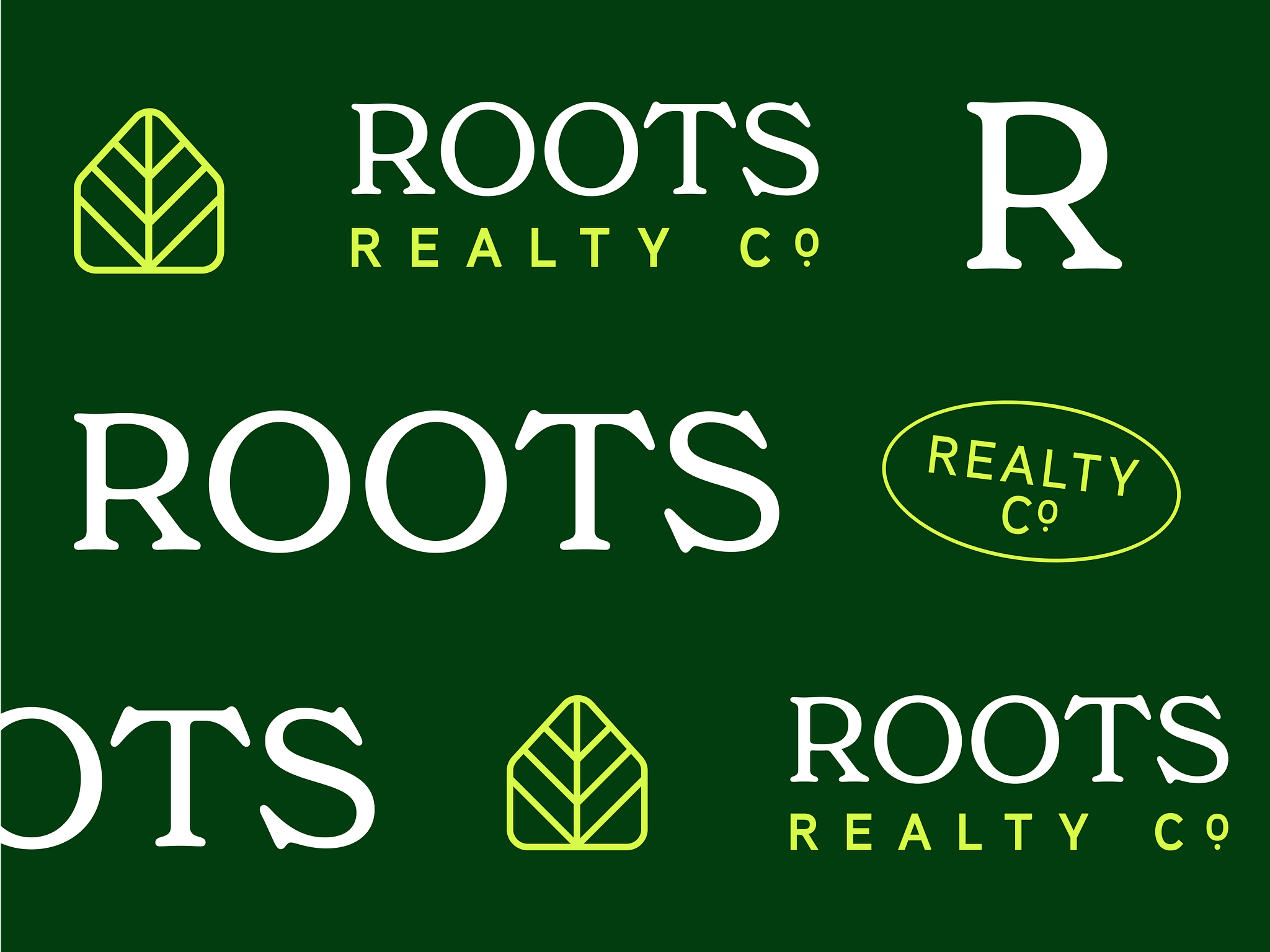 Roots Realty | Logo system by Leah Fessler for Emerald on Dribbble