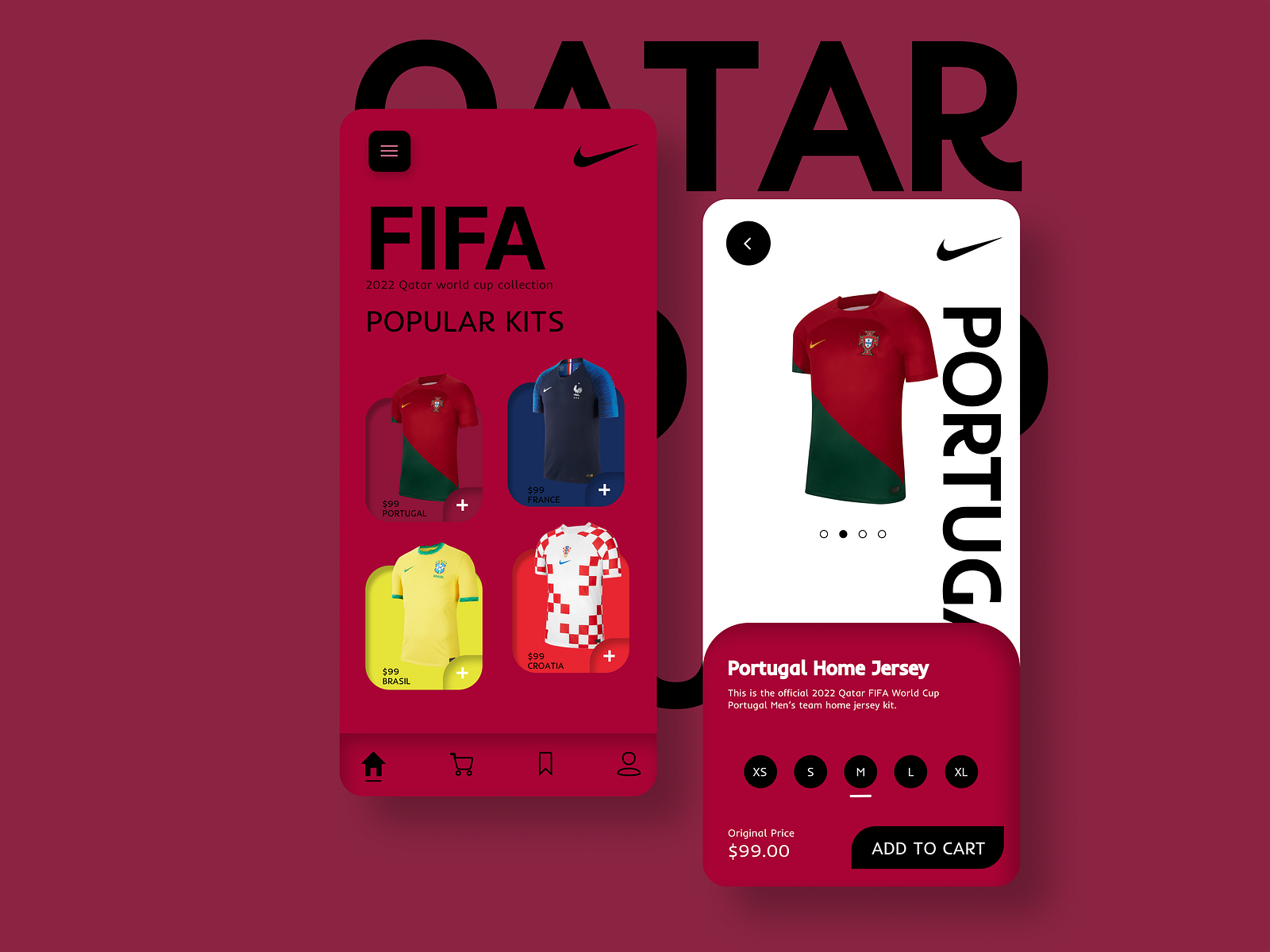 fifa world cup jersey ui by Hemant Bhadarka on Dribbble
