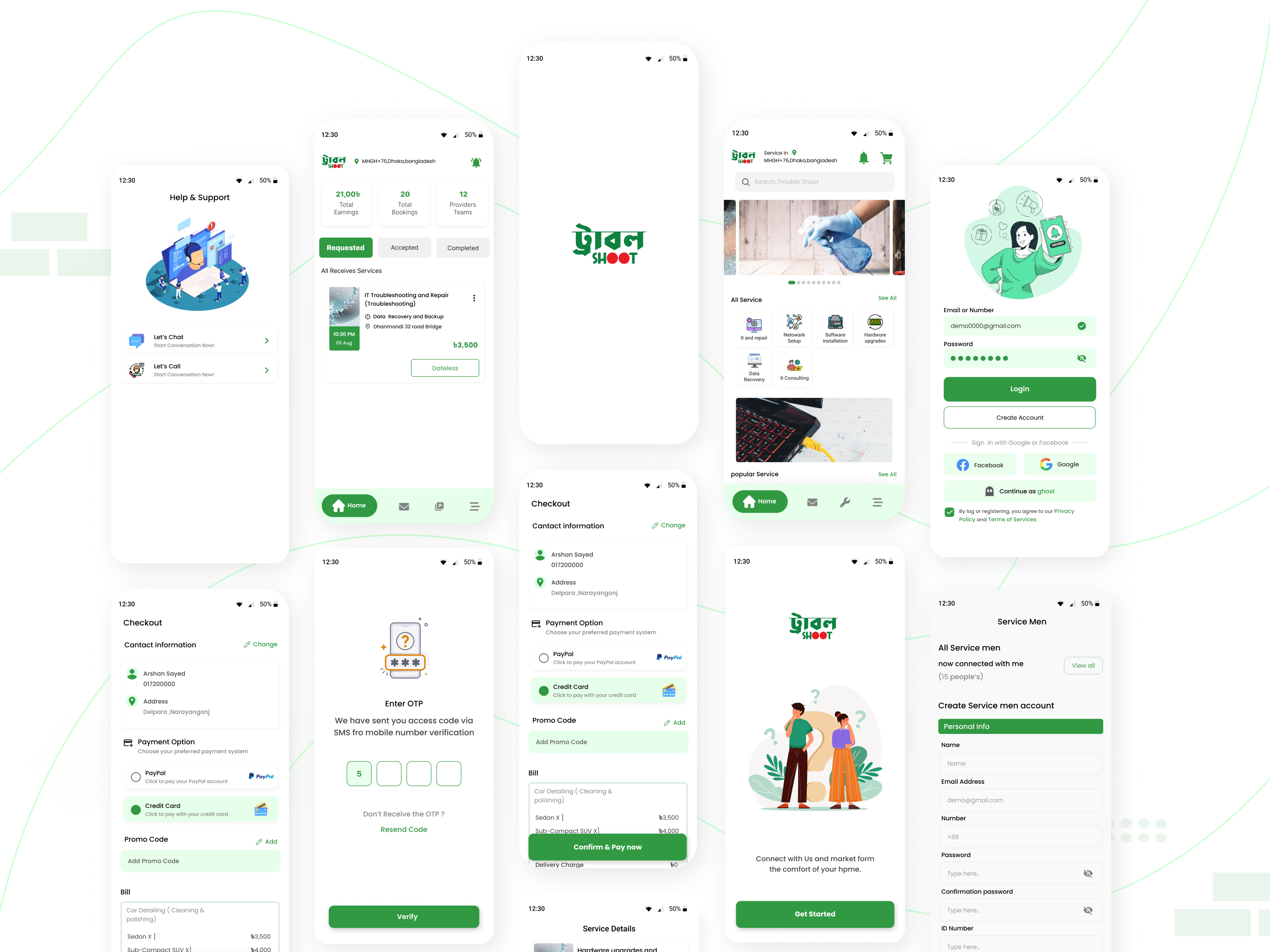 Troubleshoot Application UI design by Arshan Sayed on Dribbble