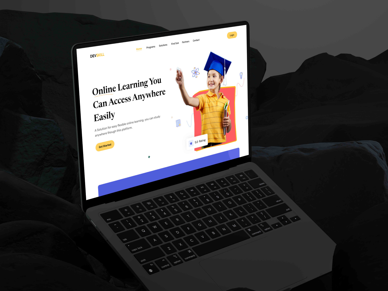 Education Landing Page Design‎‍🎓 by Dreamvision Infotech on Dribbble