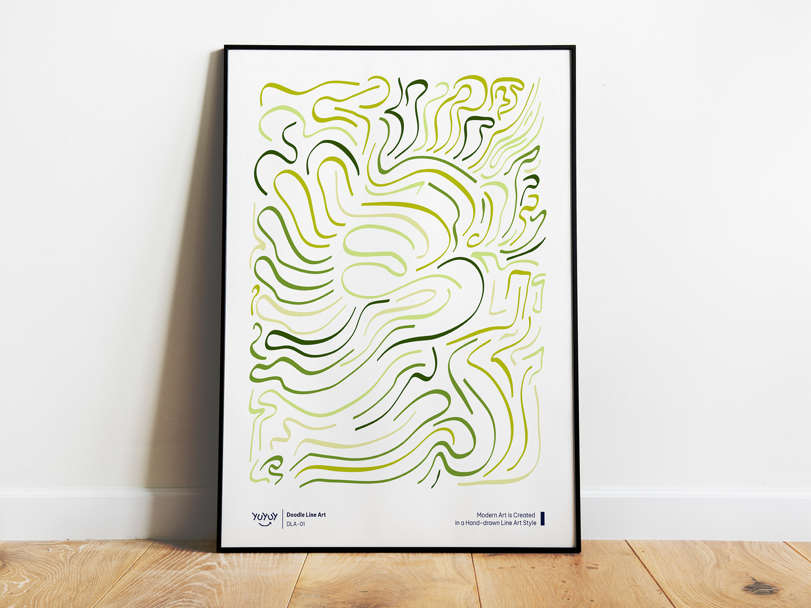 Desain Poster Gaya Garis Abstrak | DAL - 05 by YUYUY ART on Dribbble