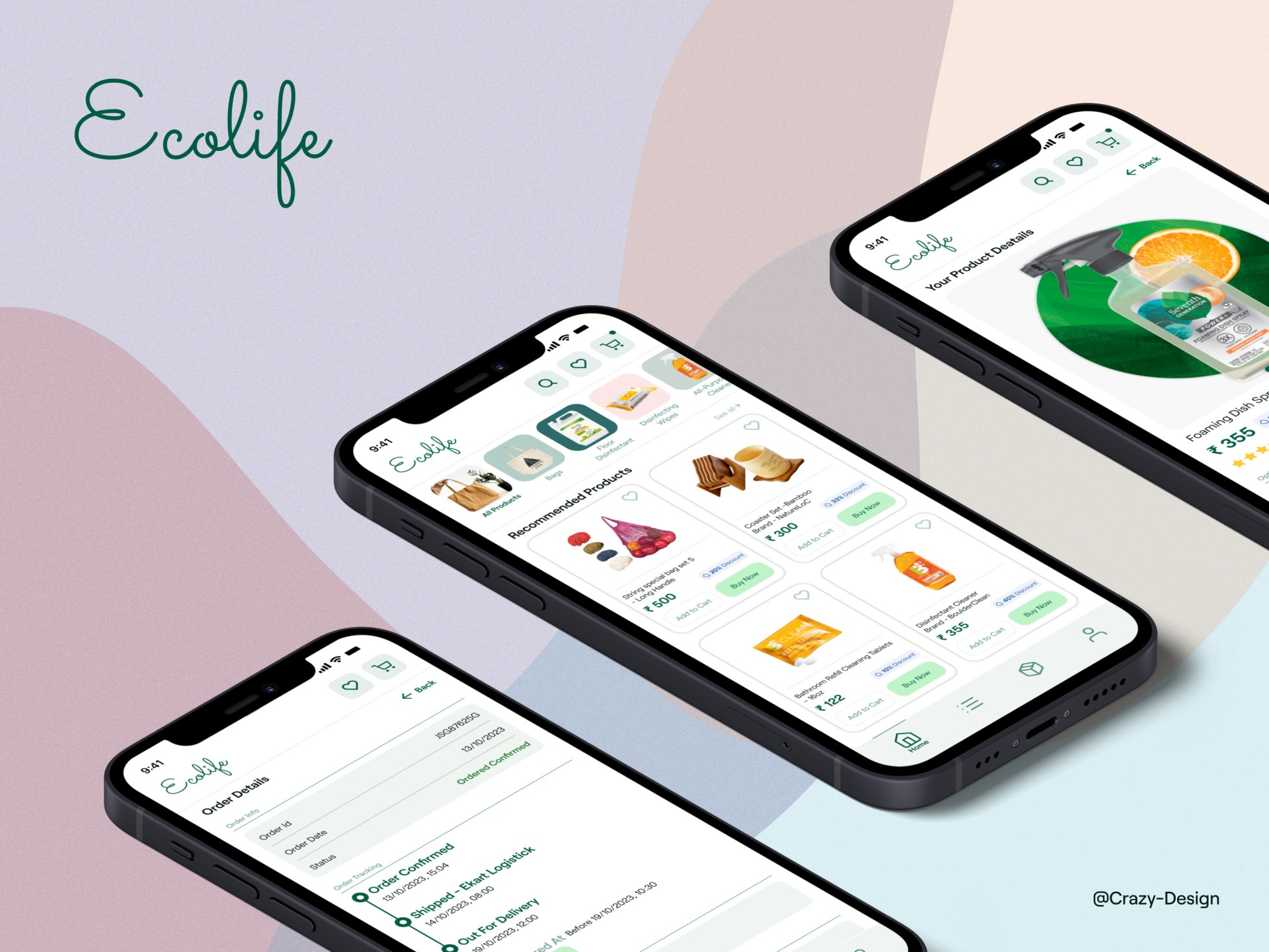 Green Mobile App designs, themes, templates and downloadable graphic ...