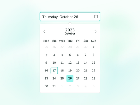 Browse thousands of Datepicker images for design inspiration | Dribbble