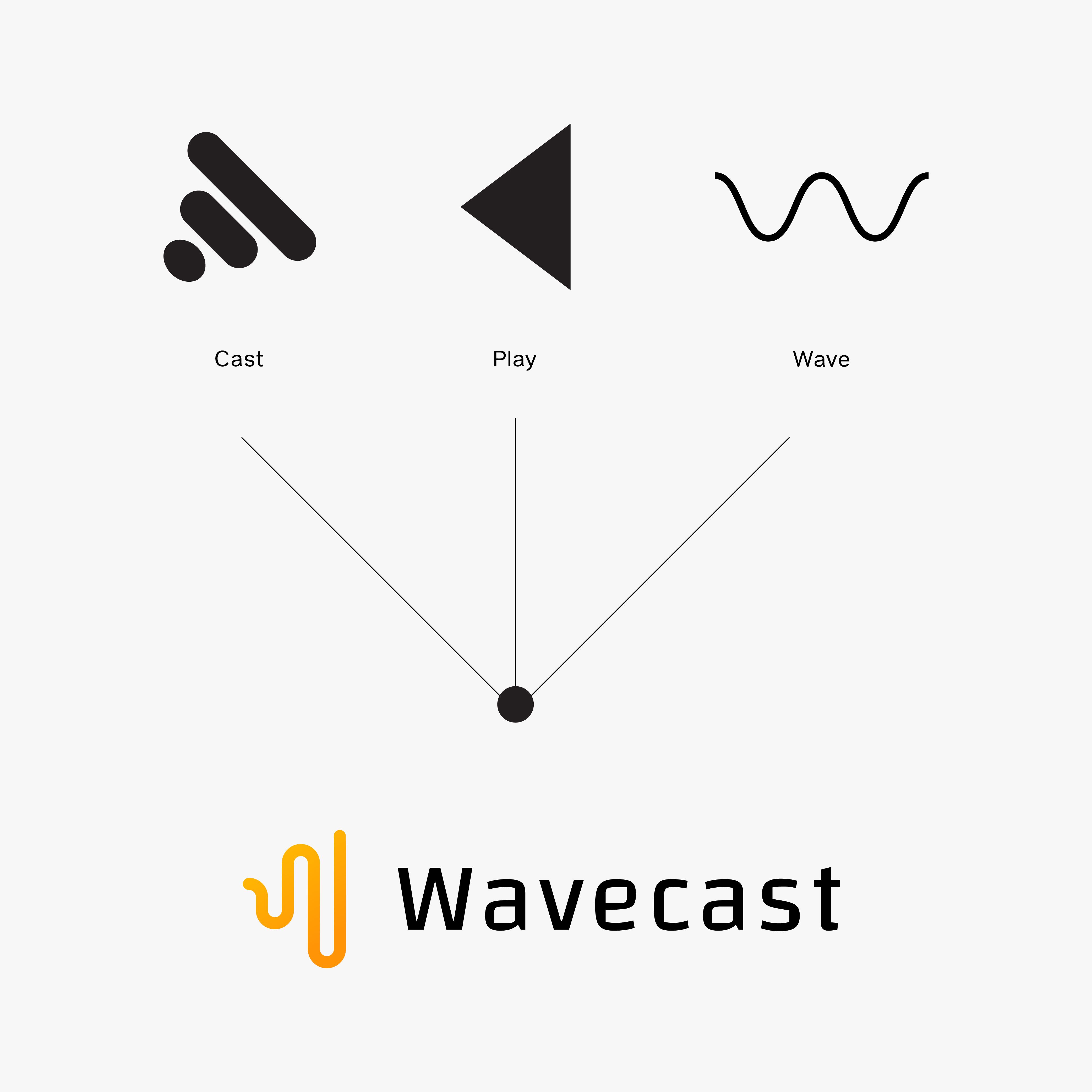 Wavecast, Logo for a online streaming platform. by K Dashvanth on Dribbble