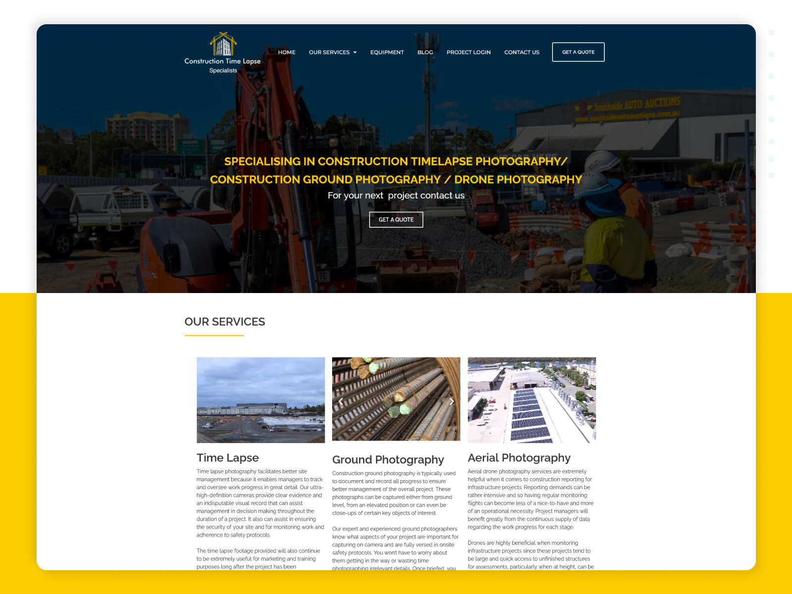 Construction Website Ui by NehaGuleria on Dribbble