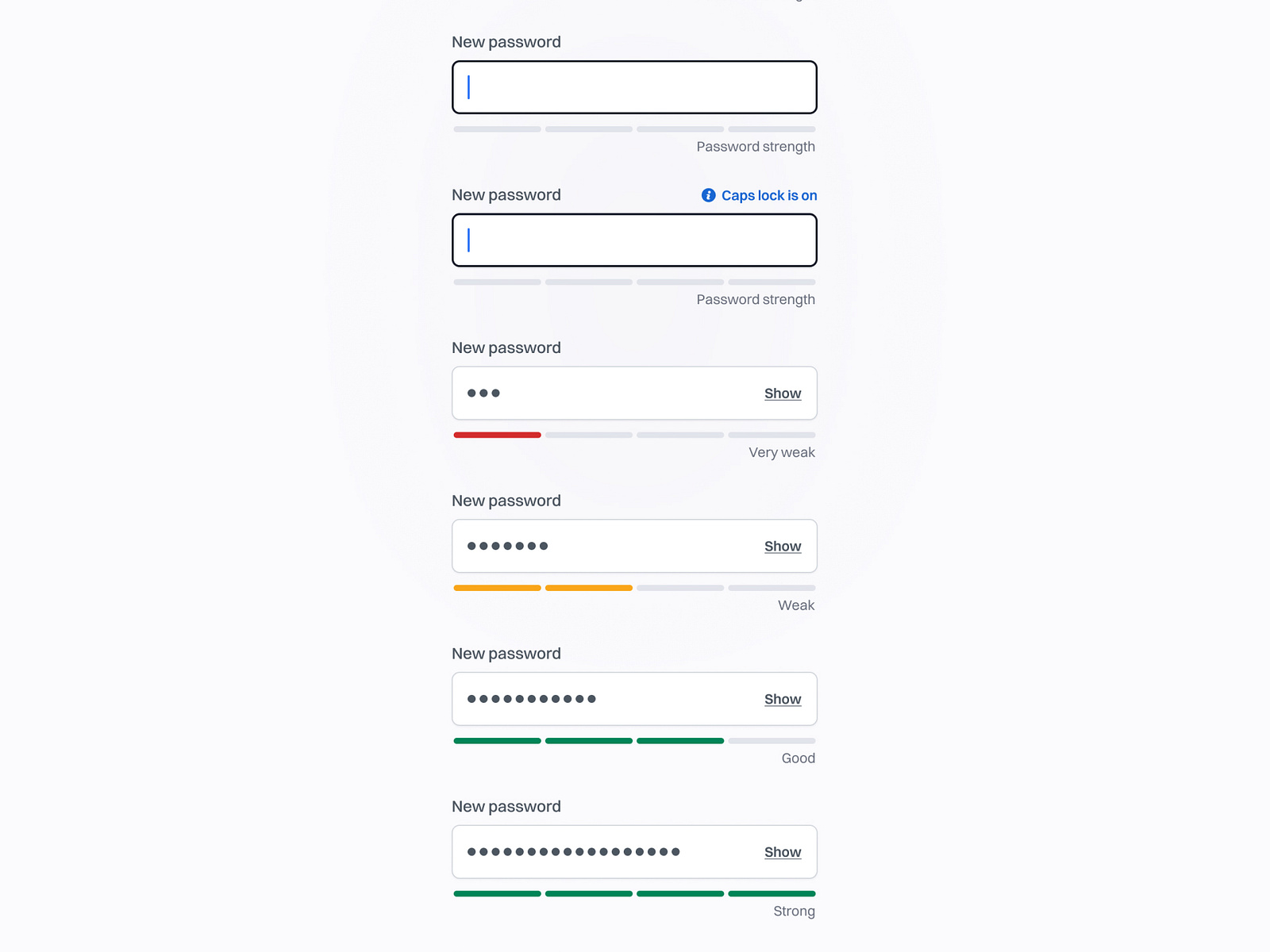 Password Strength Indicator By Joseph Hall On Dribbble