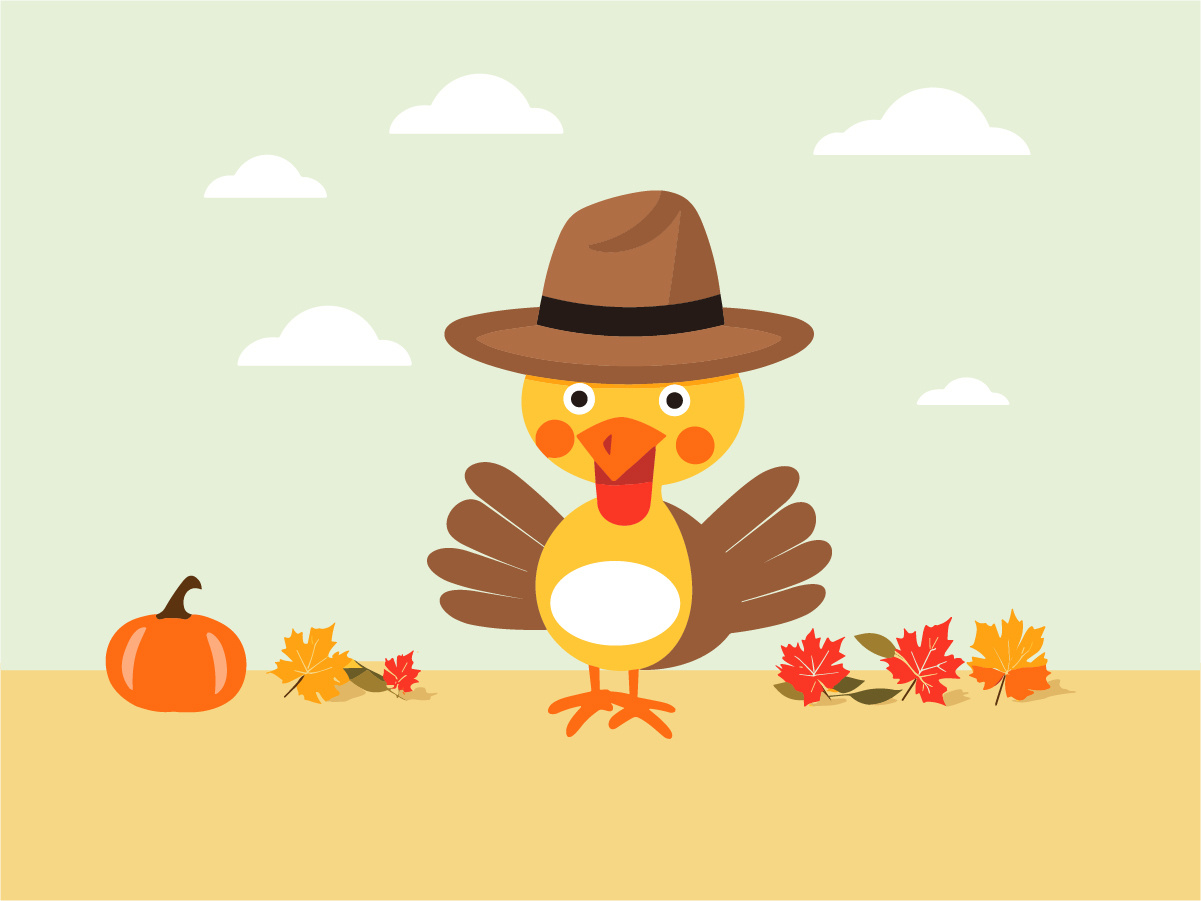 Gobble Gobble - Thanksgiving Day Turkey Feast by Bill Paxton on Dribbble