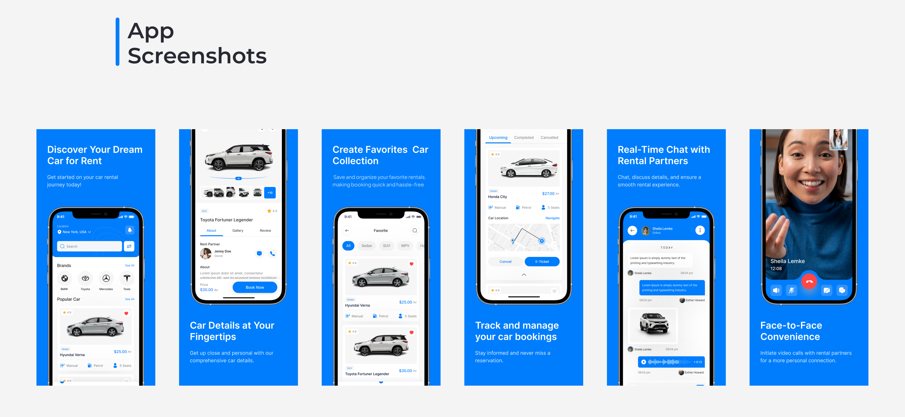 Car Rental App UI Design | Car Rent App Figma UI Design by ...