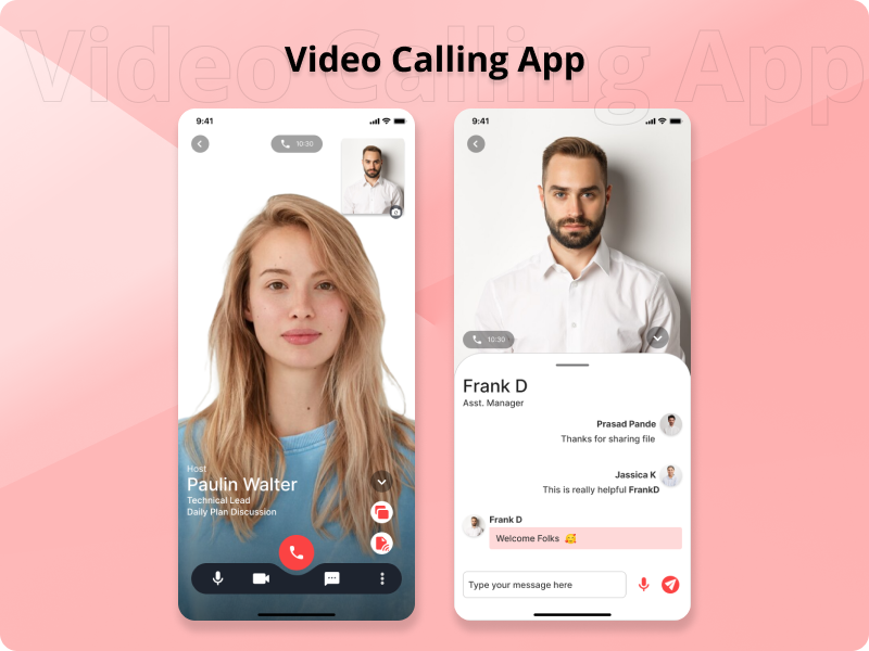 Video Calling Mobile App by AshwiniB on Dribbble