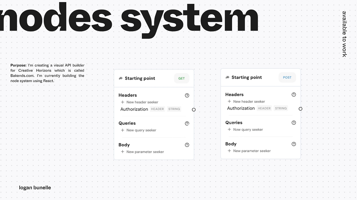 Nodes Systems by Logan Bunelle on Dribbble