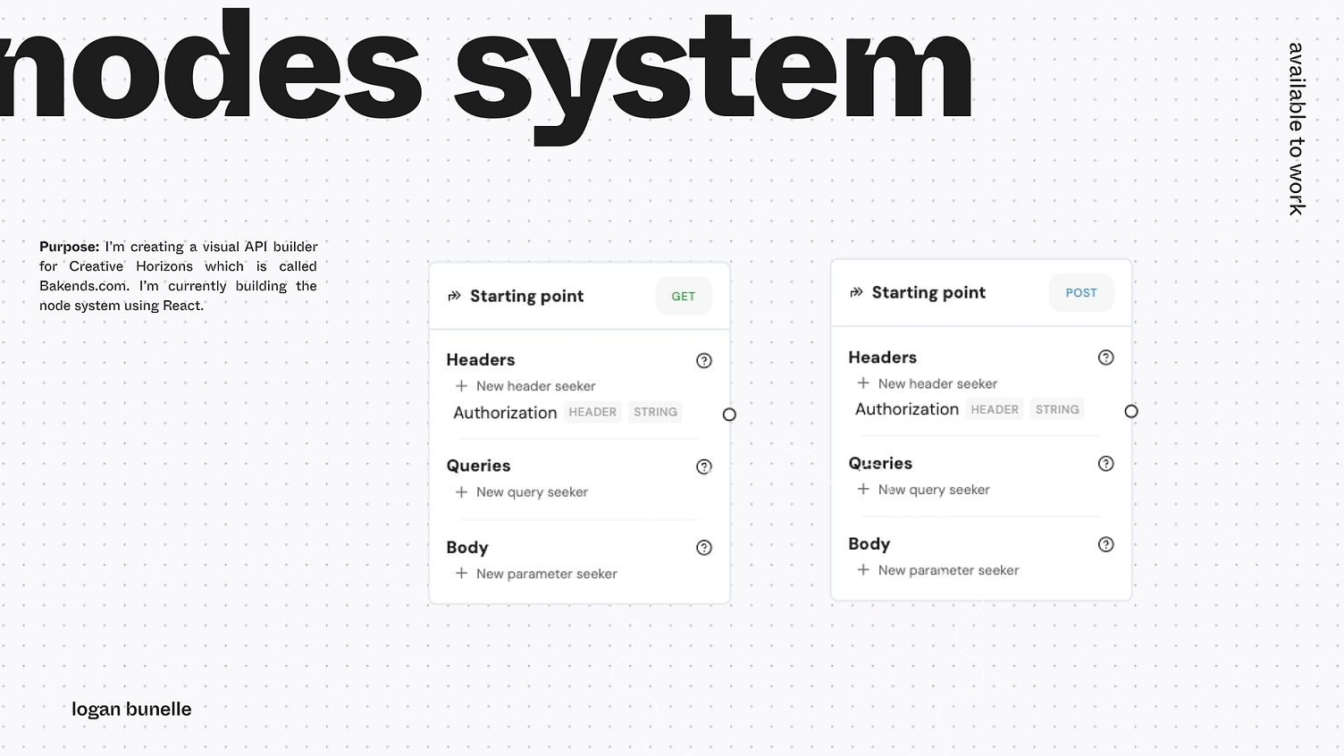 Nodes Systems by Logan Bunelle on Dribbble