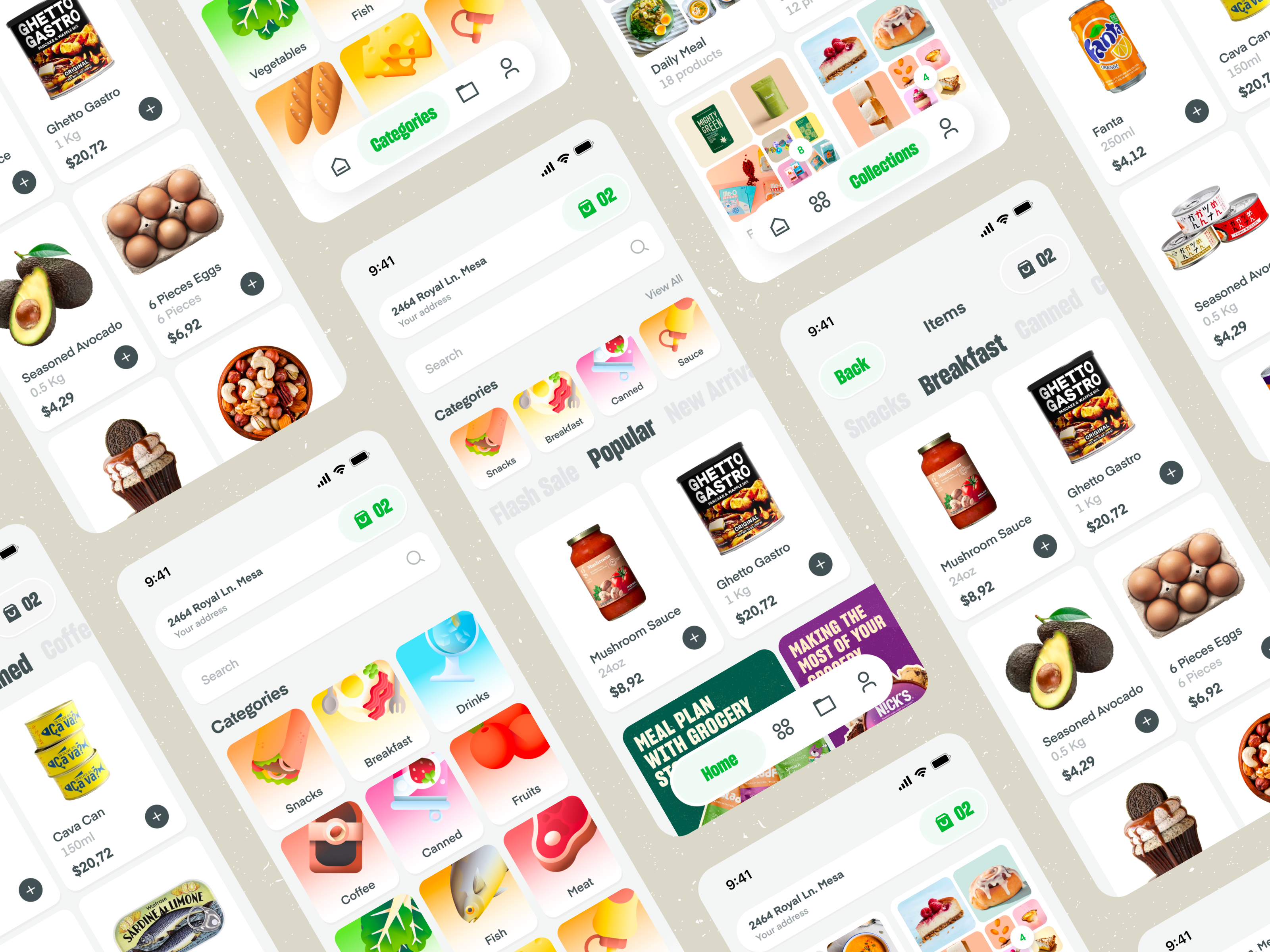 Grocery Store App designs, themes, templates and downloadable graphic ...