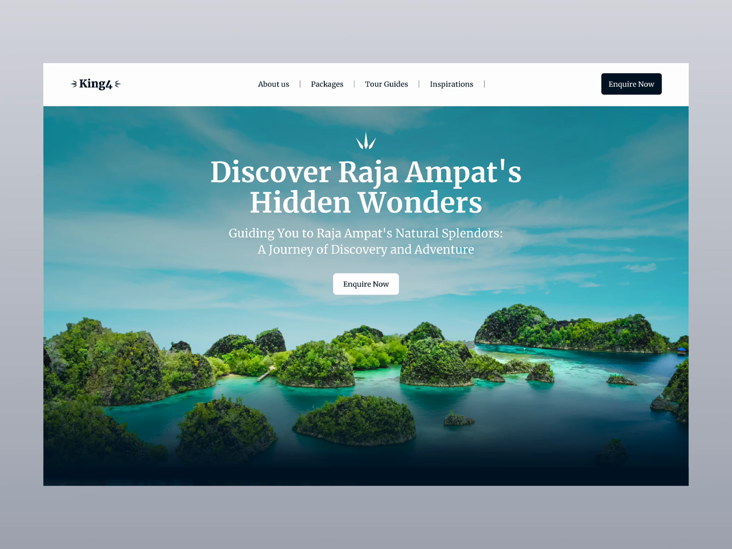 Raja Ampat Tour Guide Website by Arif Iqbal on Dribbble