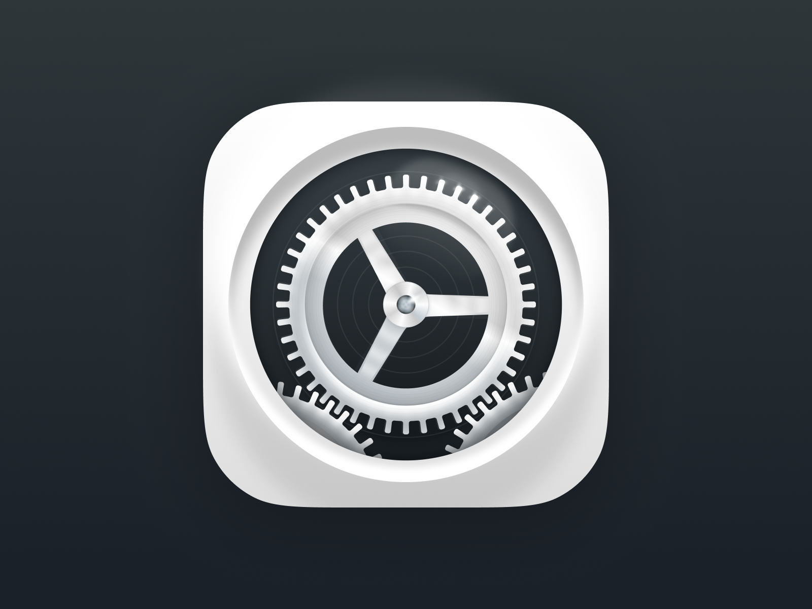Settings - App icon redesign concept #35 - LARGE by Eddy on Dribbble