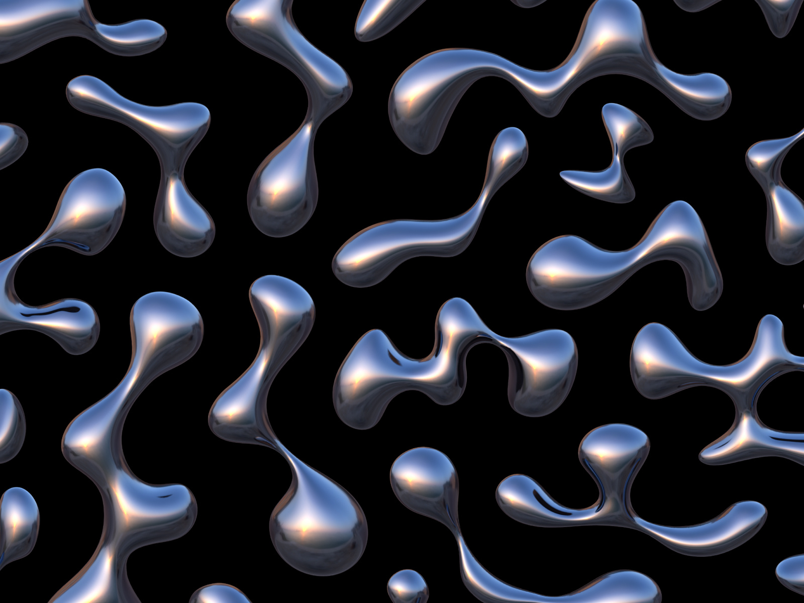 Design assets: 3D Liquid Metal Shapes Collection by assetprodesign on ...