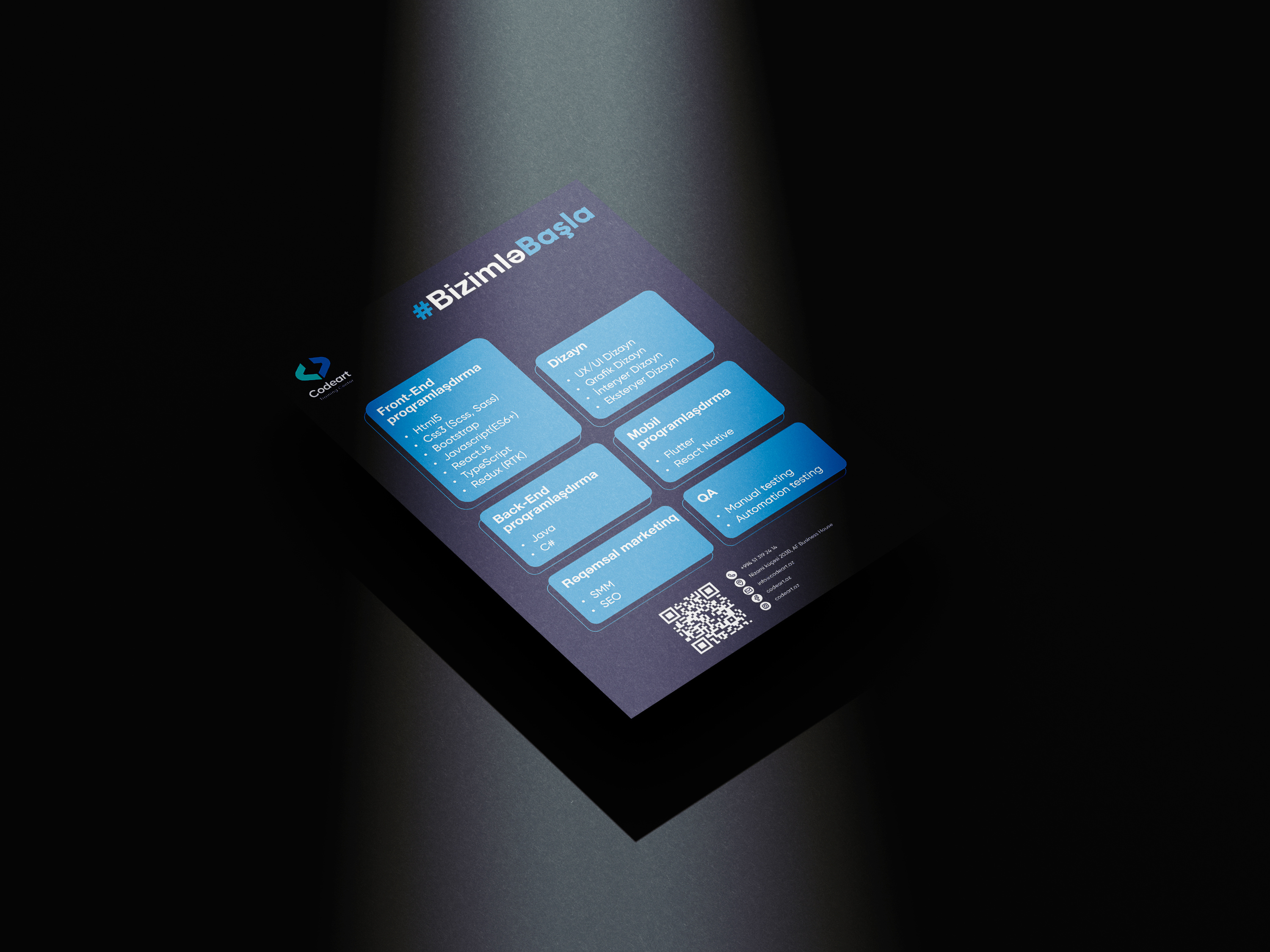 Codeart Training Center - Flyer Design by Nigar Garayeva on Dribbble