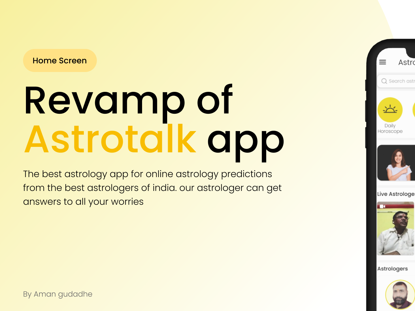 Astrotalk Revamp (Home Page) by Aman Gudadhe on Dribbble