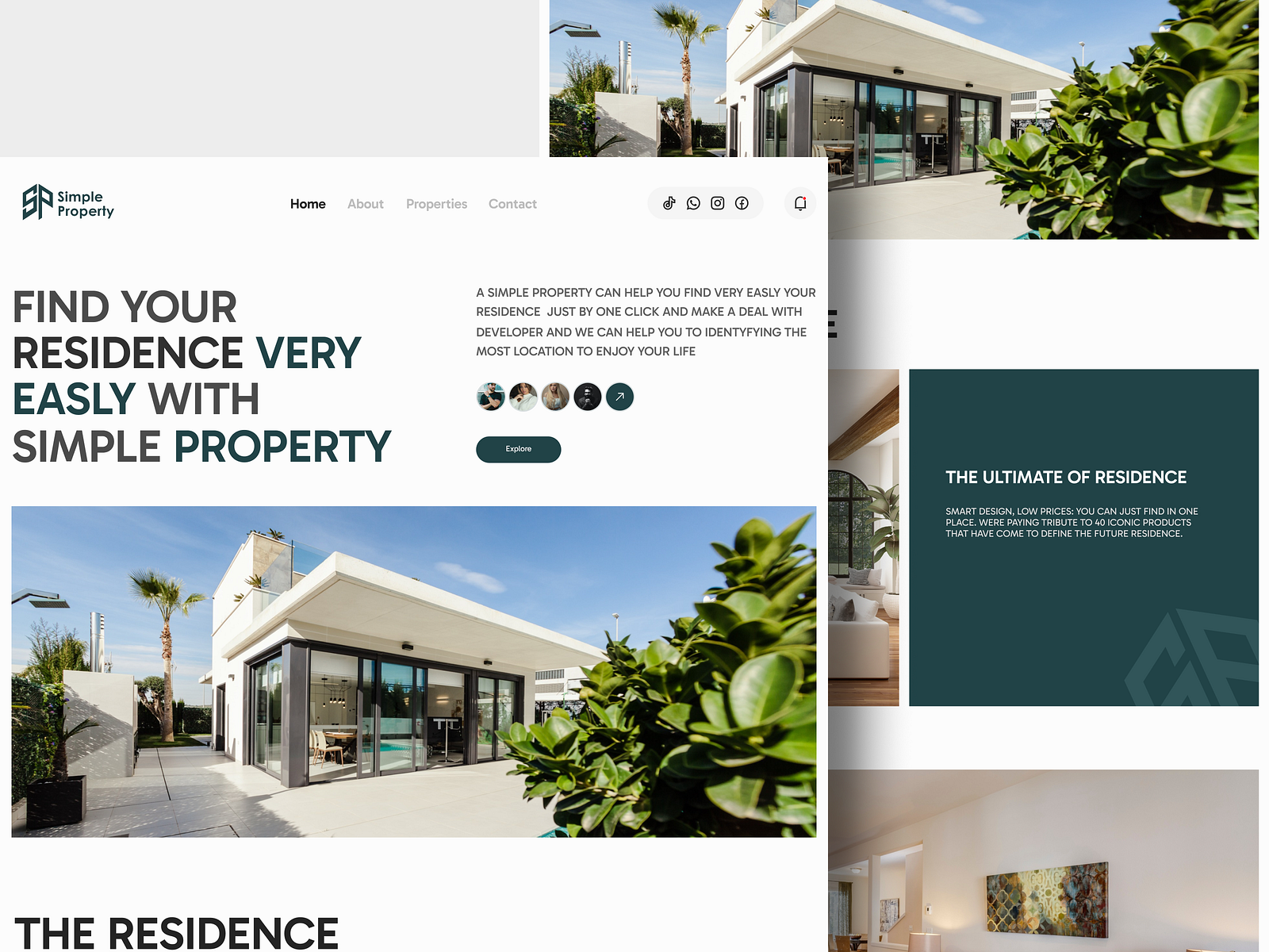Simple Property by Erwin Edi on Dribbble