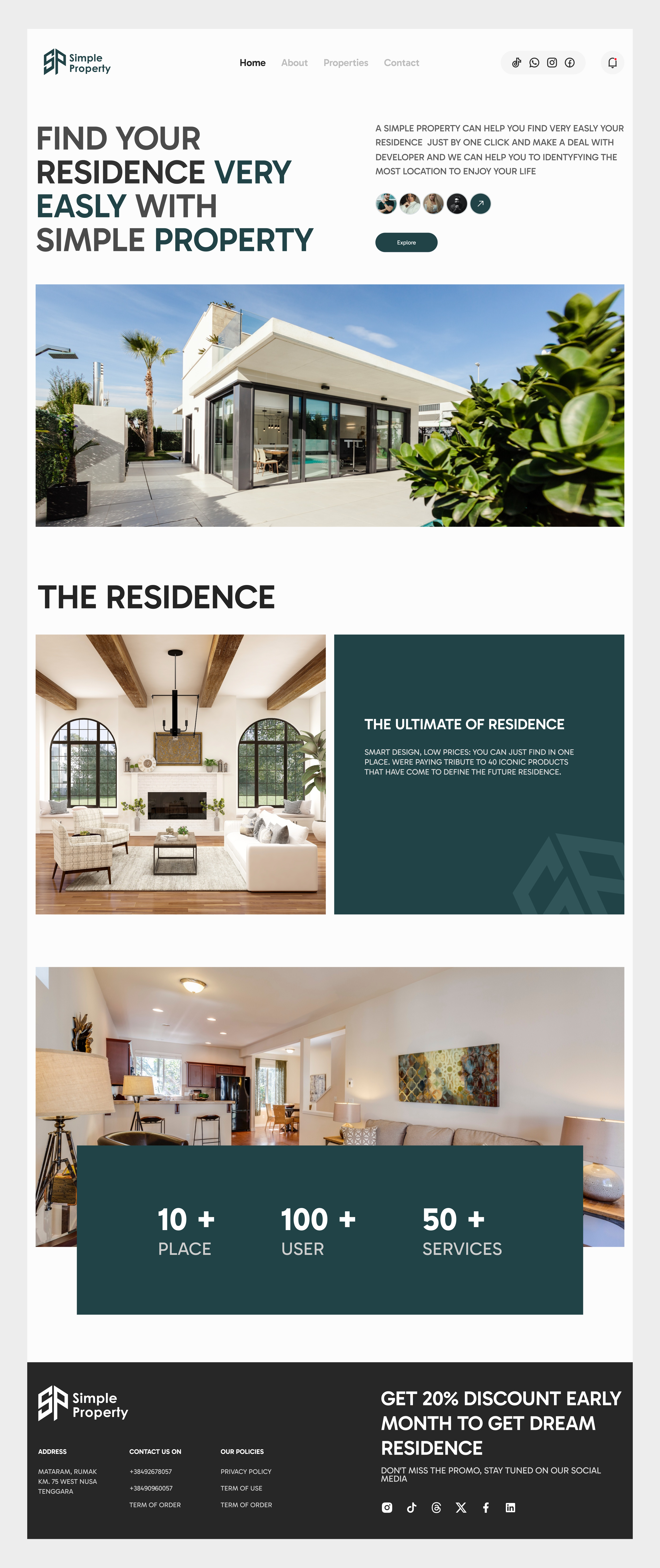 Simple Property by Erwin Edi on Dribbble