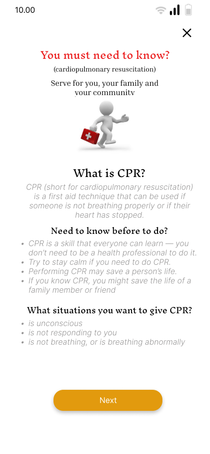Splash Screens for CPR App by Muhammad Rafiq on Dribbble