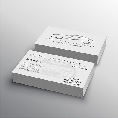 Car Dealer Business card by affan on Dribbble