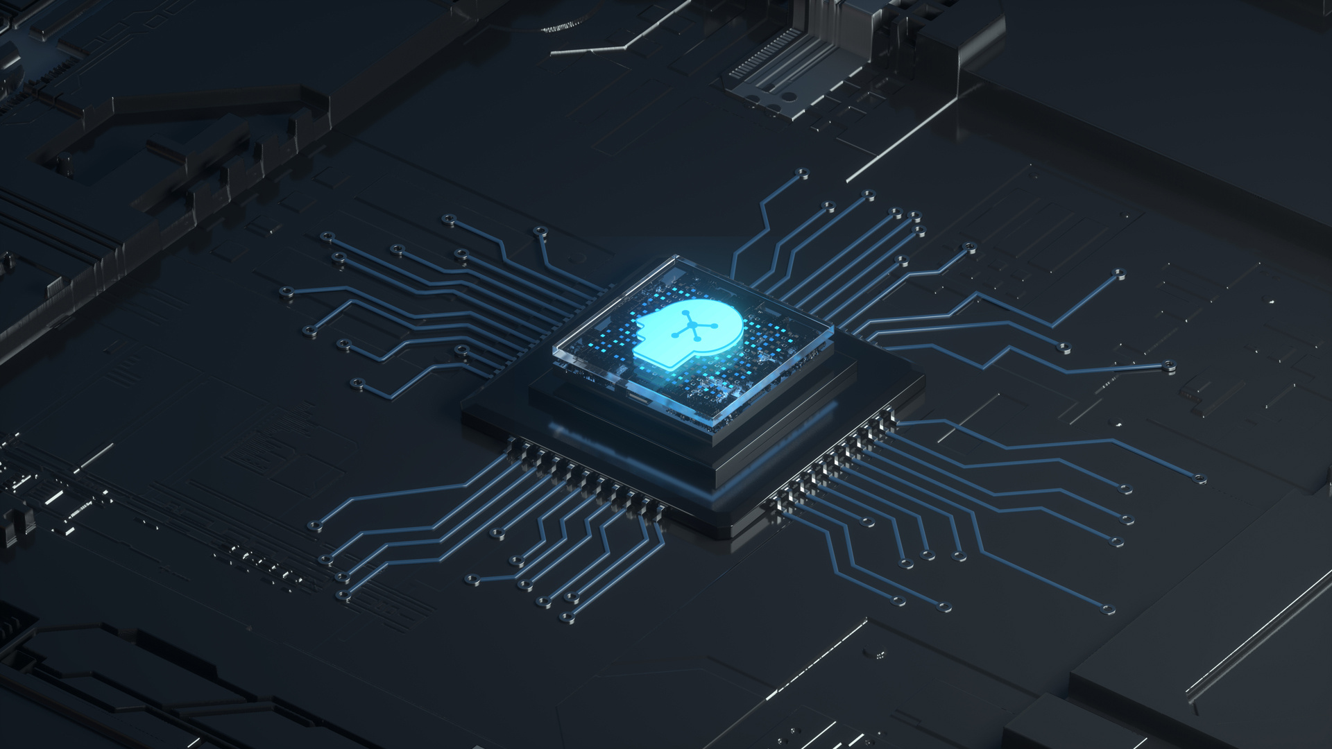 C4D Octane CPU chip core capacitance Scifi Circuit board by rongdiao ...