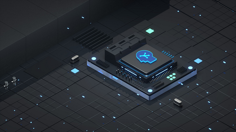 C4D Octane CPU chip core capacitance Scifi Circuit board by rongdiao ...