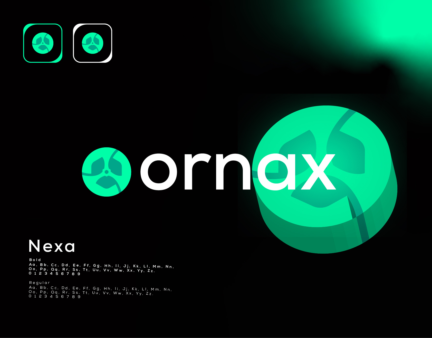 ornax - logo and branding by Hasib Hemal on Dribbble