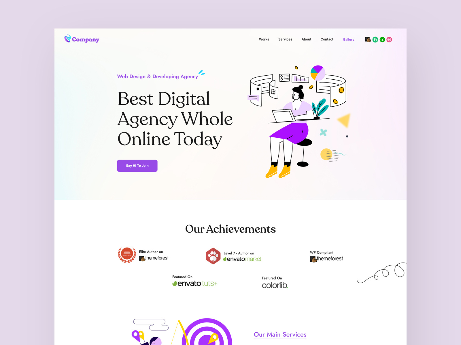Creative and Digital Agency ui Design by Jahid_uiux on Dribbble