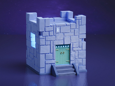 3D Castle Illustration by Matt on Dribbble