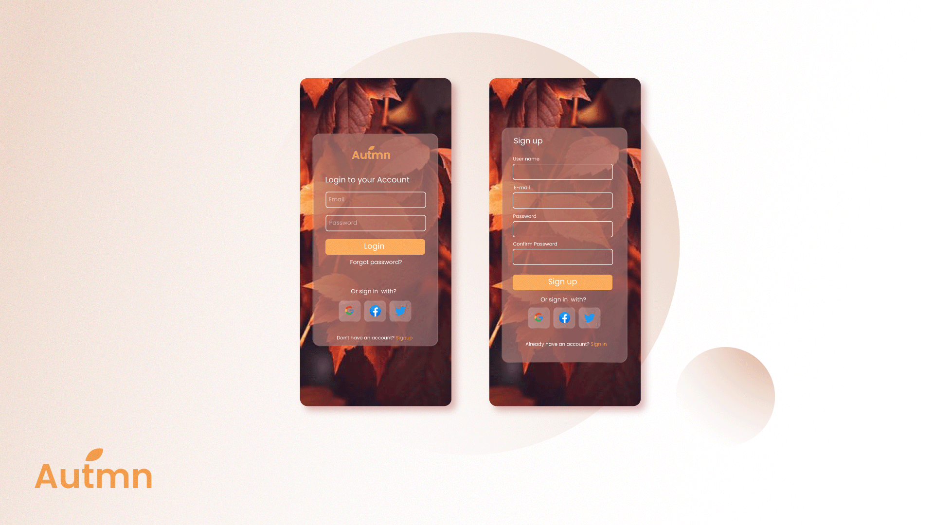Login screen UI Design by Richa bakshi on Dribbble