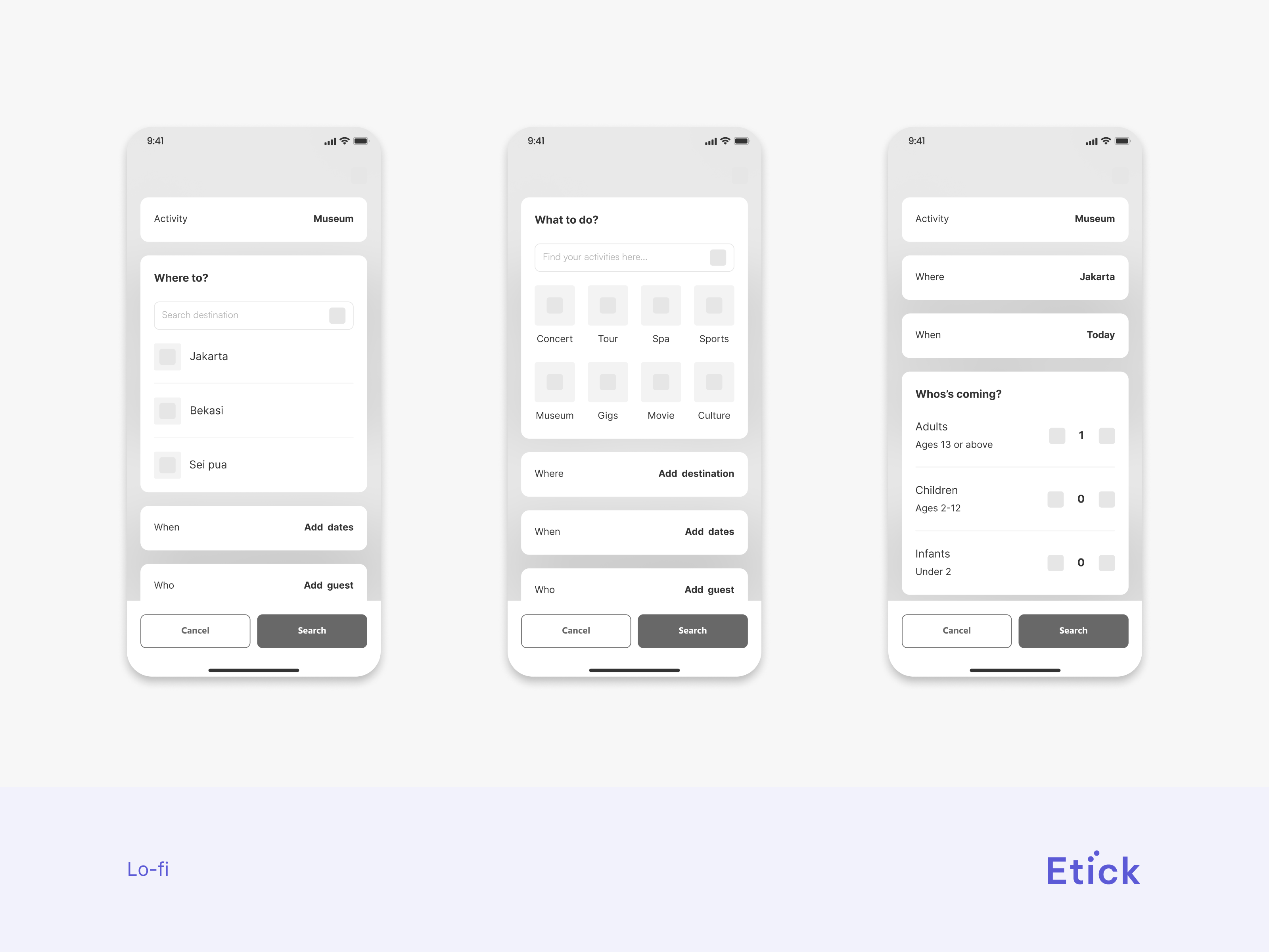 Etick • Activity App • 2 by abdul hadiy on Dribbble