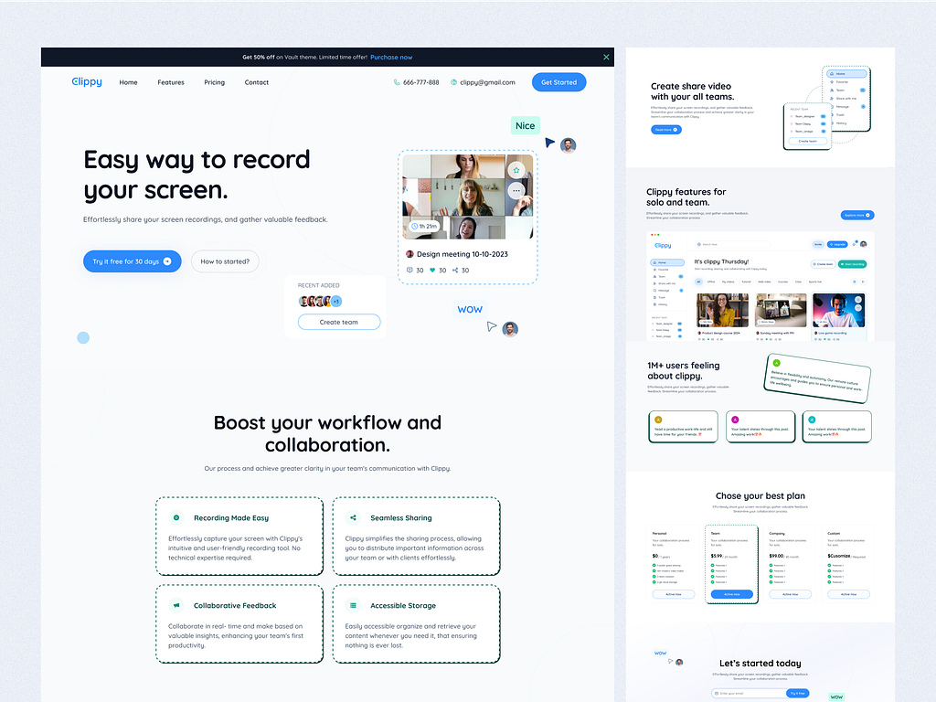 Sass Landing Page Ui Design By Norulabsar On Dribbble 3861