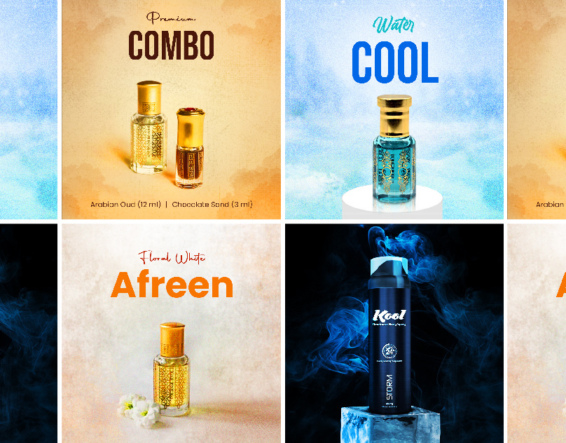 Attar Perfume Social Media Post Design by Abu Sayem on Dribbble