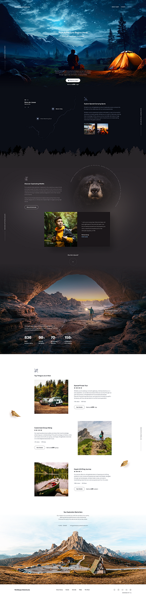 National Park Website by Yi Li on Dribbble