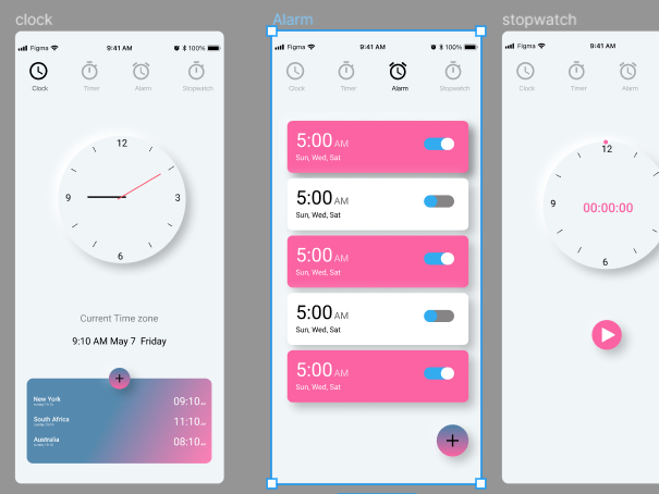 ALARM UI DESIGN by Piyush Khanna on Dribbble