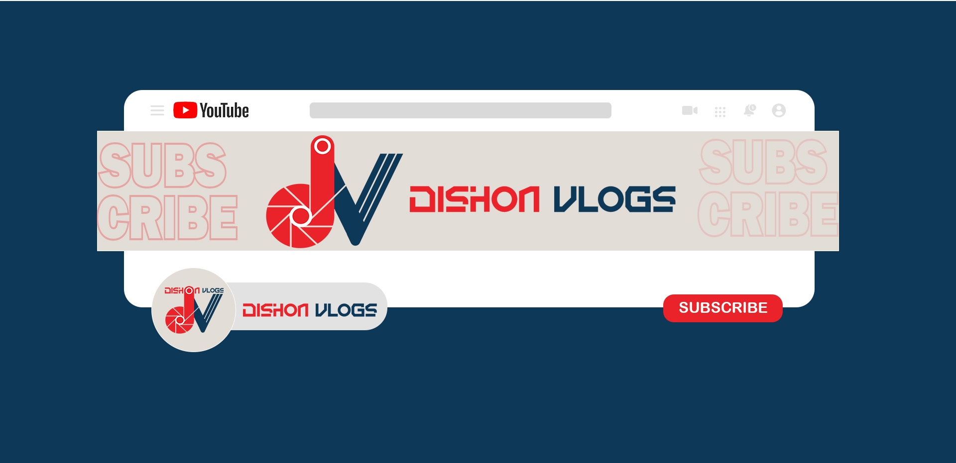 Dishon Vlogs Youtube Channel Logo by MUJI McAUSTIN on Dribbble