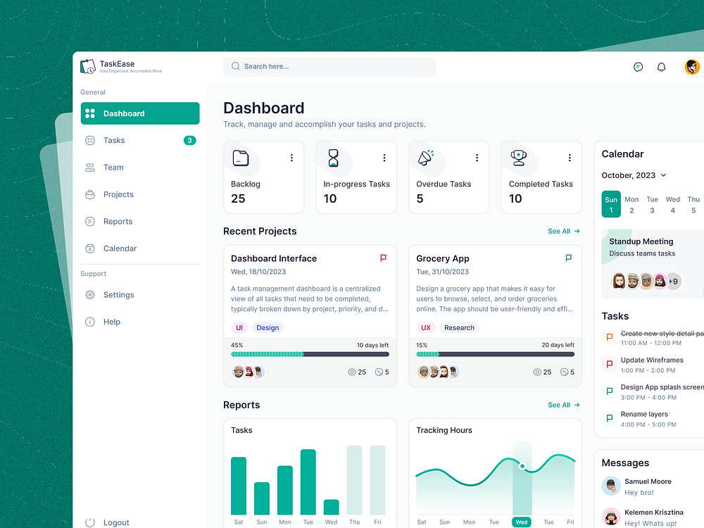 Task Dashboard designs, themes, templates and downloadable graphic ...