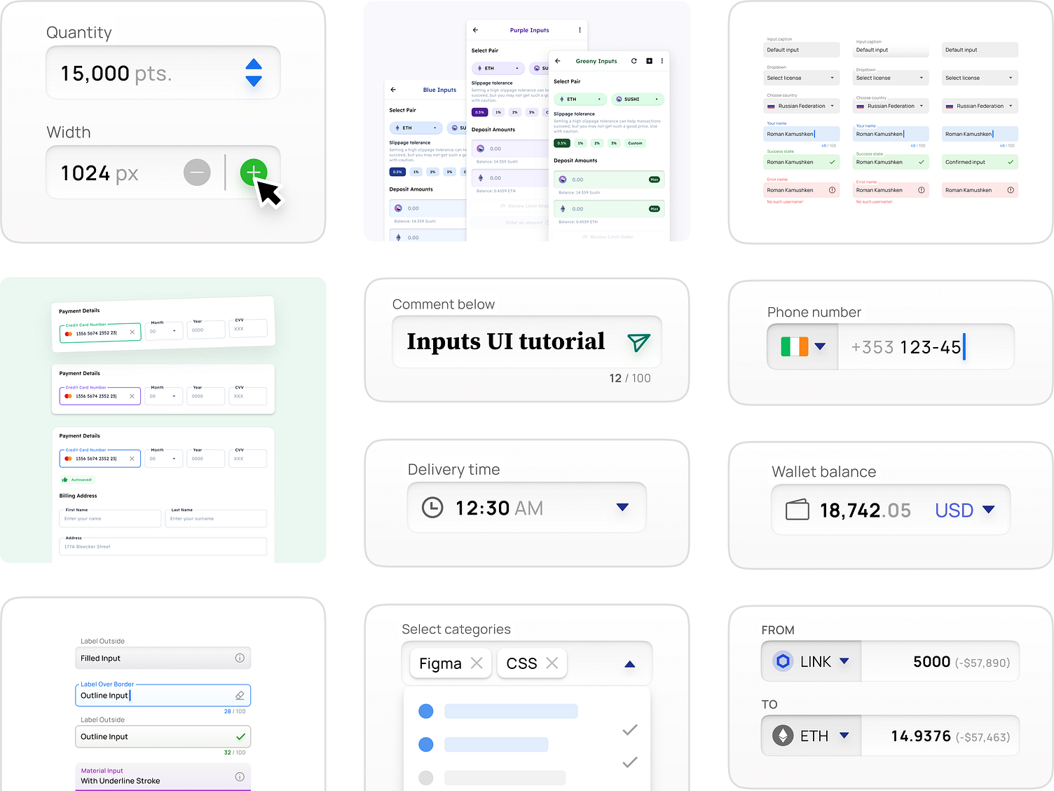 Inputs UI design tutorial: Mastering tiny details for better UX by ...